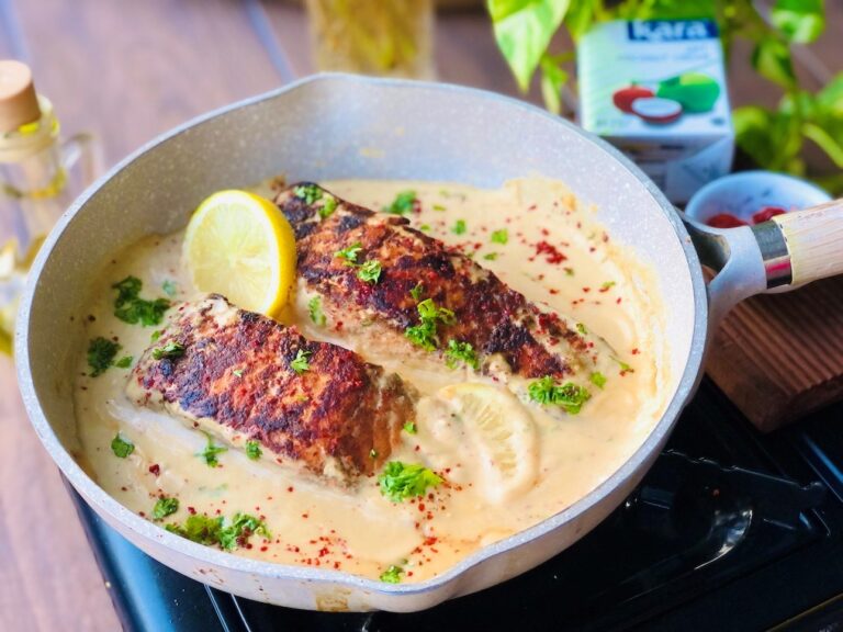 Seared Salmon in Coconut Cream Sauce - KARA
